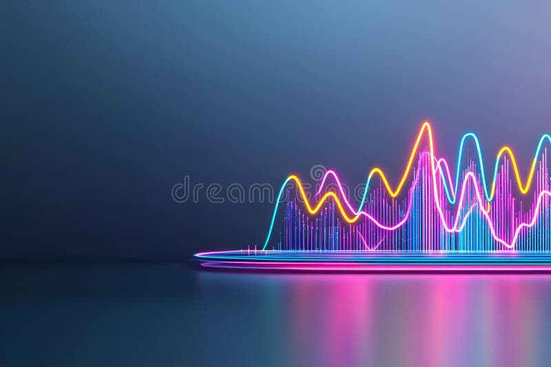 An Abstract Background Illustration Featuring a Music Sound Wave ...
