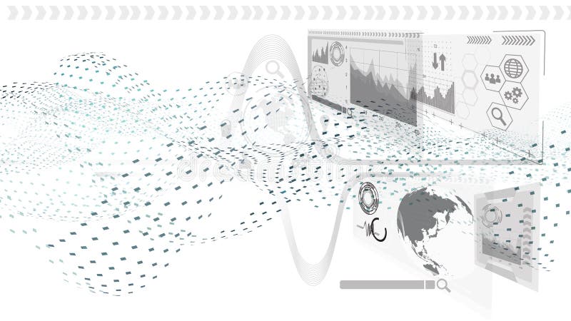 Abstract Background Illustration Movement of Information,information ...