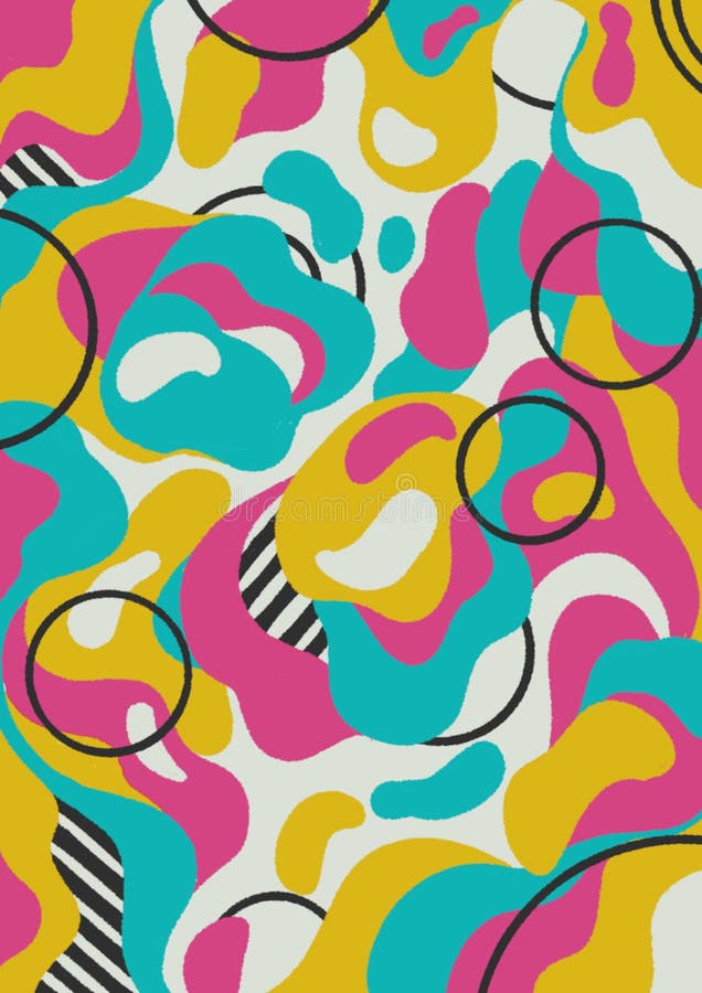 Abstract Background Illustration of Pattern Design. Modern Art with ...