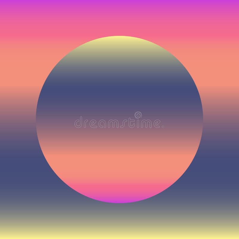 Abstract Background Illustration. Square and Circle with Gradient Stock ...