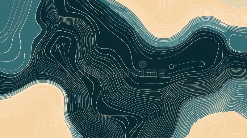 Abstract Background Image Featuring a Topographic Map Contour Line ...