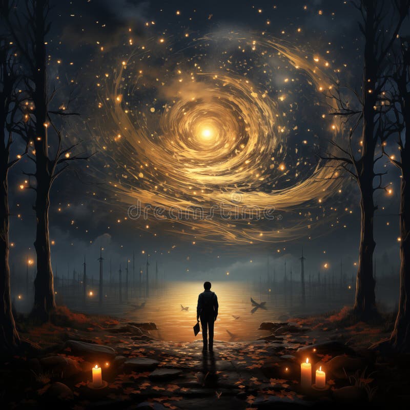 A Form of Imaginary Dreams in the Digital World by Generative Ai Stock ...