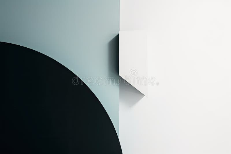 Abstract Background Image With A Minimalist Approach Using Simple Shapes And A Monochromatic