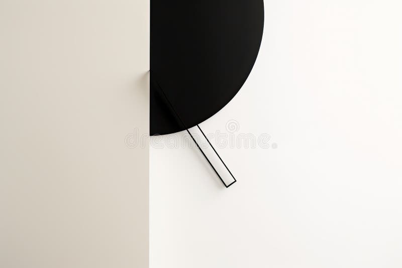 Abstract Background Image With A Minimalist Approach Using Simple Shapes And A Monochromatic
