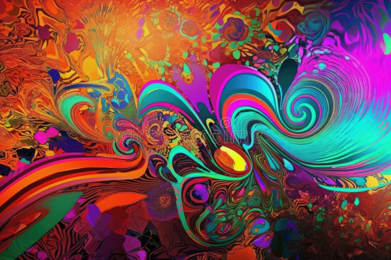 Psychedelic Color Vibe Stock Illustrations – 437 Psychedelic Color Vibe ...