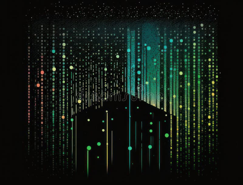 Abstract Background. an Image Similar To a Binary Code. Stock Illustration - Illustration of ...