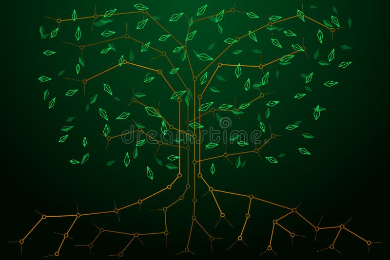 Cyber tree tags stock vector. Illustration of icon, modern - 25597885
