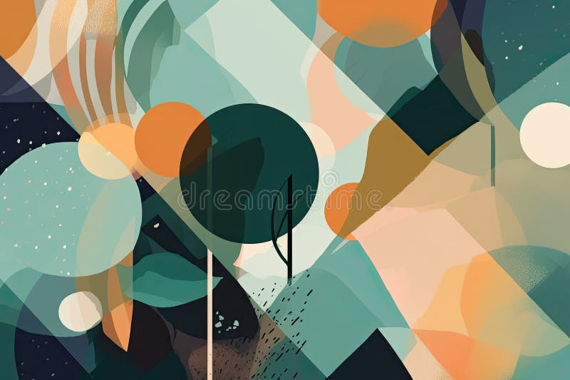 Abstract Background Image Using a Combination of Geometric and Organic ...