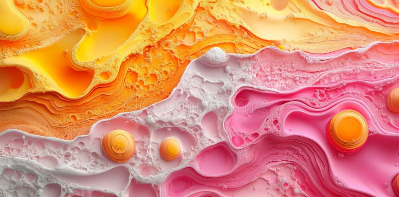 An Abstract Background Imbued with Lush Colors and Organic Patterns ...