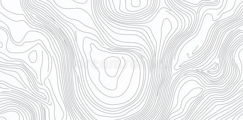 This Abstract Background Includes a Wave Grid Map, Topography Map, and ...