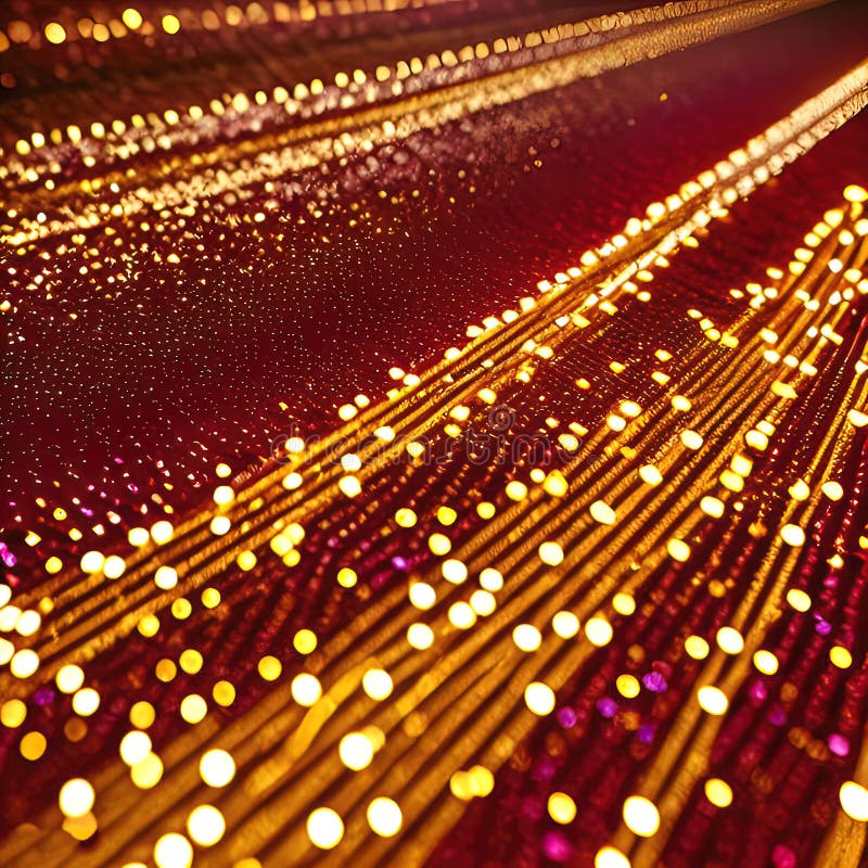 Abstract Background with Indian Patterns on Thin Voile Fabric, Woven ...