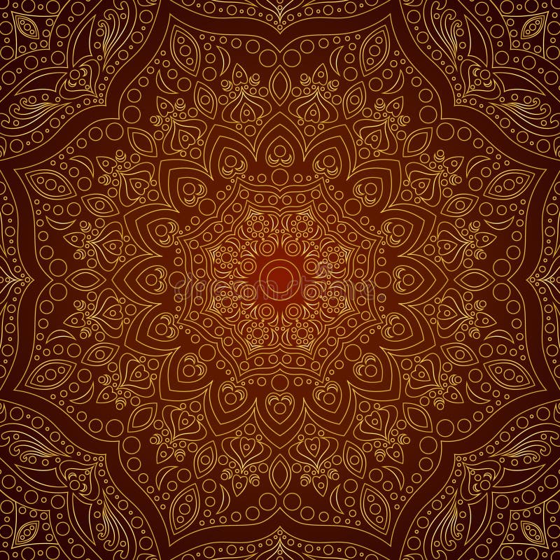 Abstract Background in the Indian Style. Stock Vector - Illustration of ...