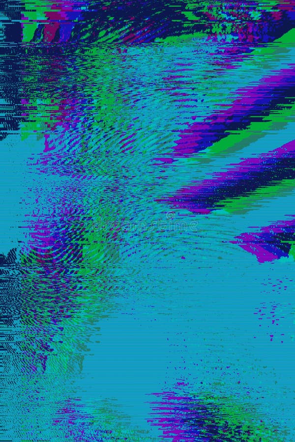 Abstract Background with Interlaced Digital Glitch and Distortion ...