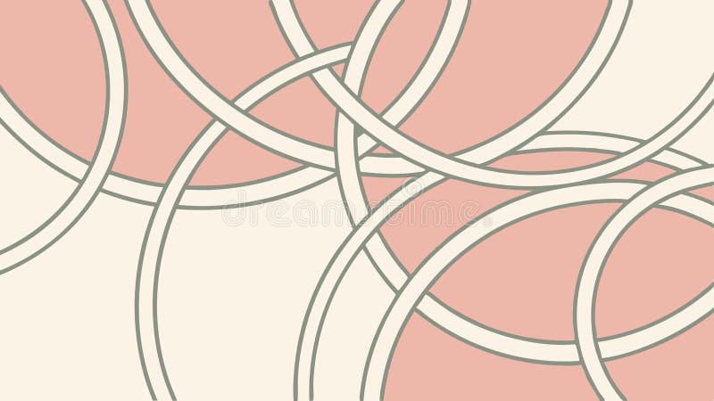 Abstract Background with Interlocking Curved Shapes. Elegant Geometric Pattern. Vector Design ...