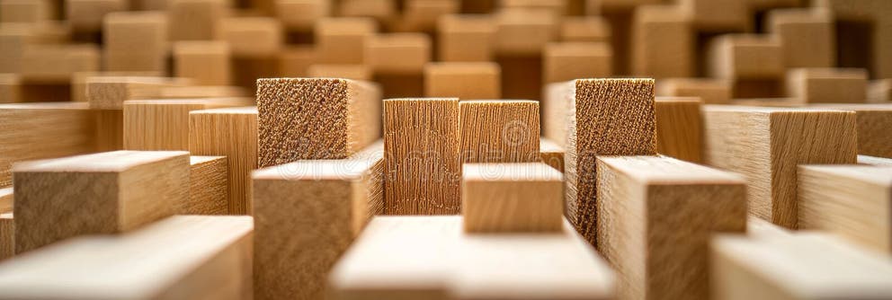 Abstract Background of Interlocking Wooden Blocks Exploring Textures ...