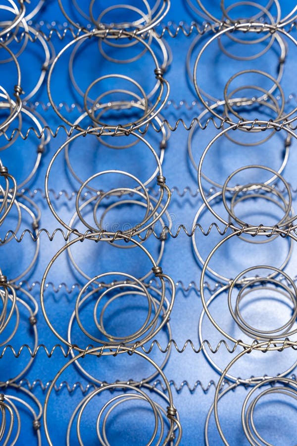 Abstract Background of Silver Disks Suspended on Strings. Sparkling ...