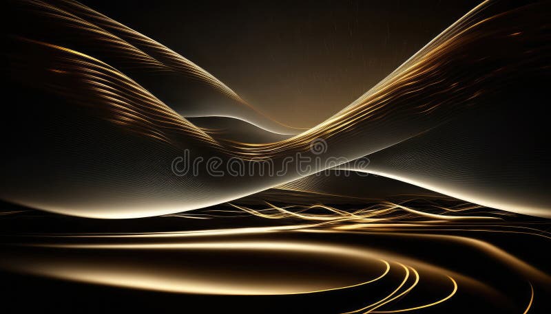 Abstract Background. Intersection of Gold and Black Metal Lines Stock ...