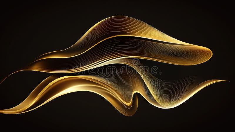 Abstract Background. Intersection of Gold and Black Metal Lines Stock ...