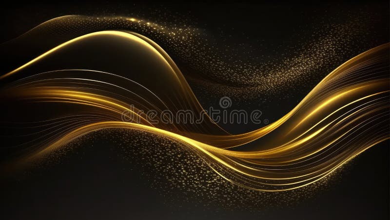 Abstract Background. Intersection of Gold and Black Metal Lines Stock ...