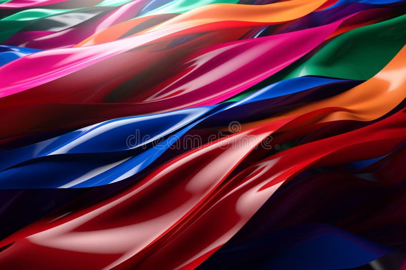 Abstract Background with Intertwined Flags of Stock Illustration ...