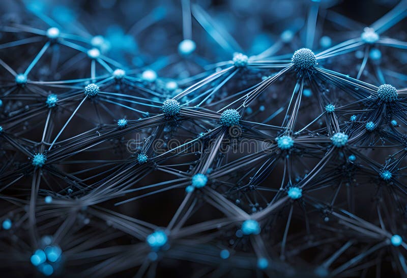 Abstract Background of Intertwining Neural Connections. Concept of E-network Internet Network ...