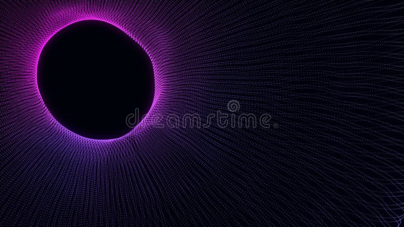 Abstract Background. Intricate Ink and Purple Linked String Circles on ...