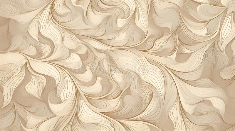Abstract Background of Intricate Patterns in Beige Colors. Antique ...