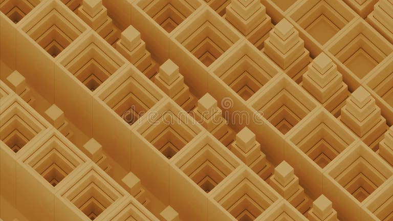 Abstract Background with Isometric Cubes. Design. Optical Illusion with ...
