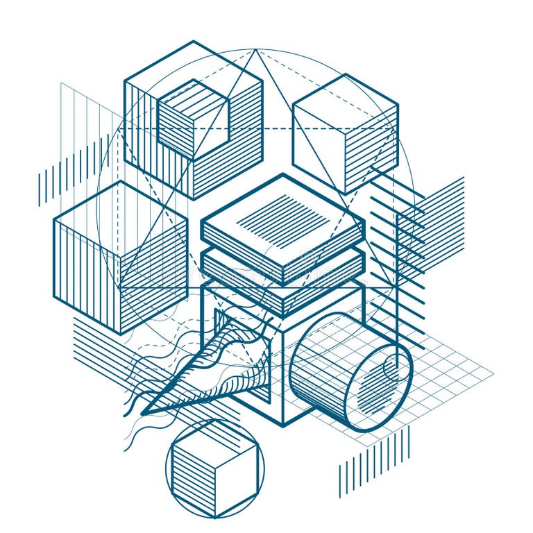 Abstract Isometric Lines Stock Illustrations – 9,425 Abstract Isometric ...