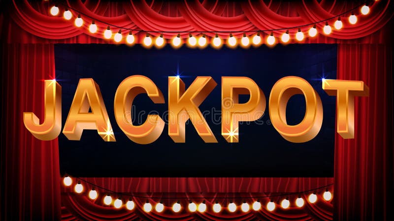Jackpot text effect stock vector. Illustration of retro - 233753544