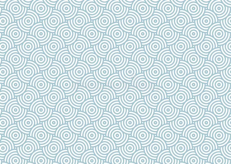 Abstract Background with a Japanese Themed Circular Design Stock ...