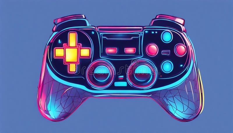 Colorful Joystick Image HD Background Stock Image - Image of console ...