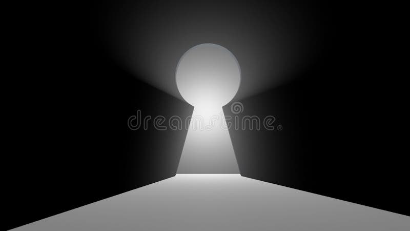 Abstract Background with Keyhole Stock Illustration - Illustration of ...