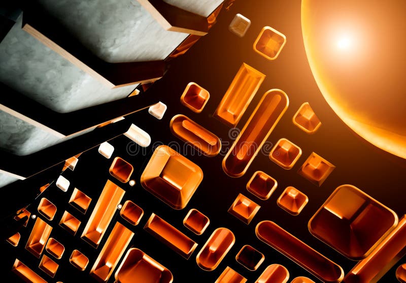 Abstract Background with Lamp Lights and Shadow Stock Photo - Image of ...