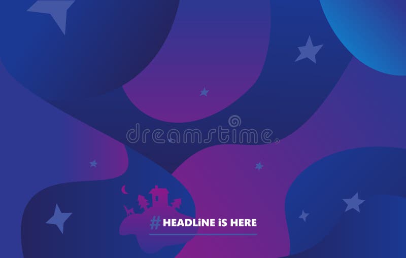 Abstract Background with Landscape Stock Vector - Illustration of cool ...