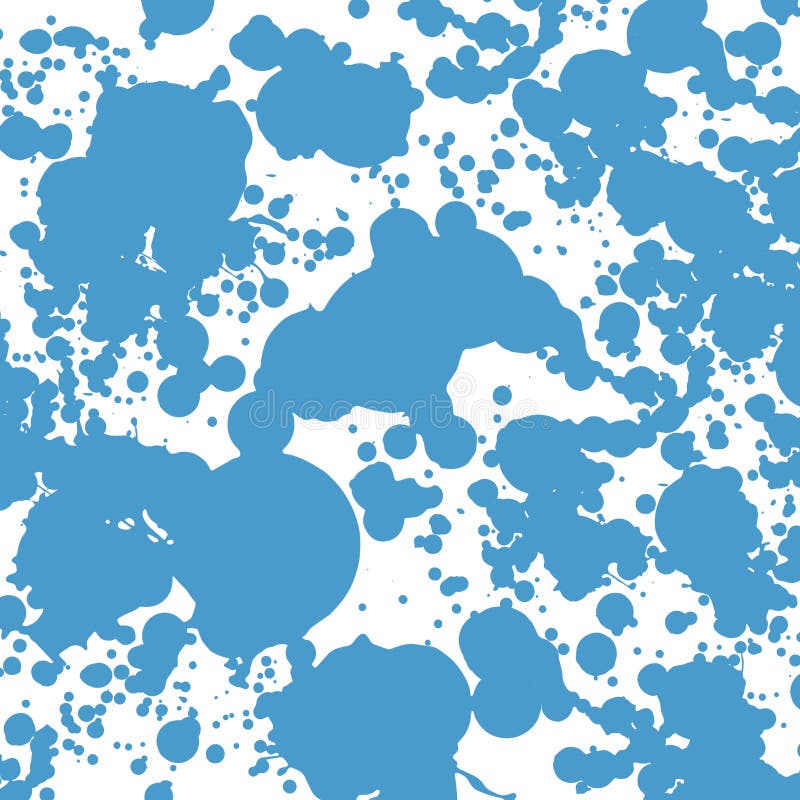 Abstract Large Blue Spots on a White Background Stock Illustration ...