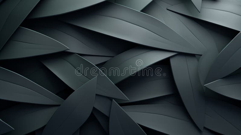 Abstract Background of Large Gray Leaves. Wallpaper Stock Illustration ...