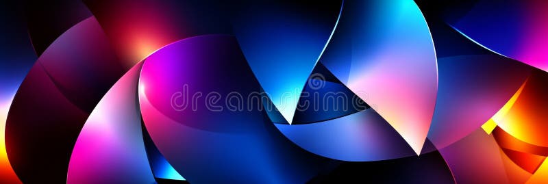 Abstract Background, Layered Sweeping Lines, Gradient, Royal Blue, Deep ...