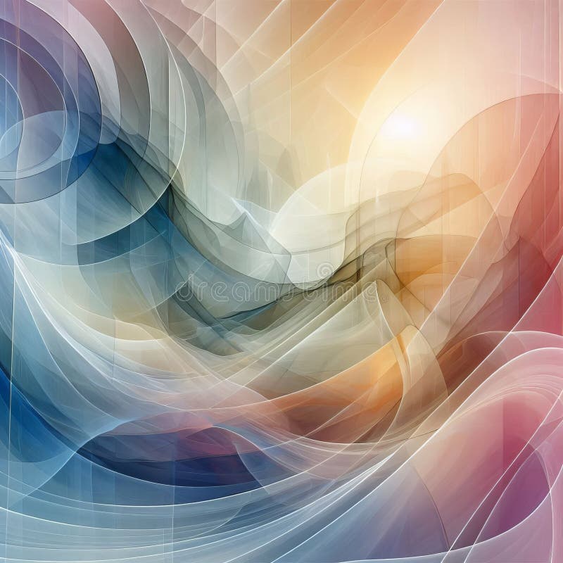 An Abstract Background with Layers of Tranparent Shapes and Gra Stock ...