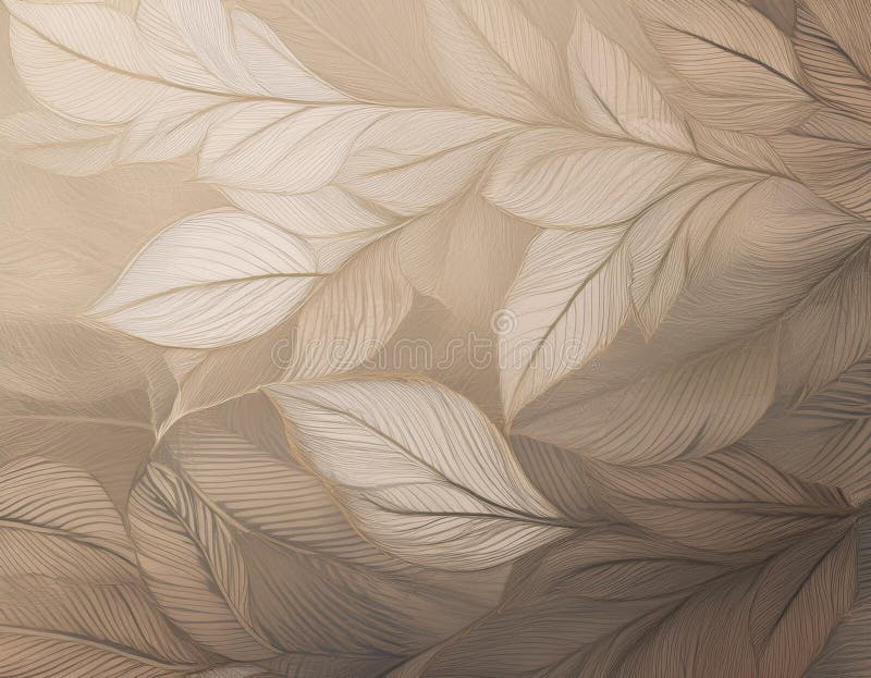 Abstract Background with Leaf Textures Layered Transparency Creating ...