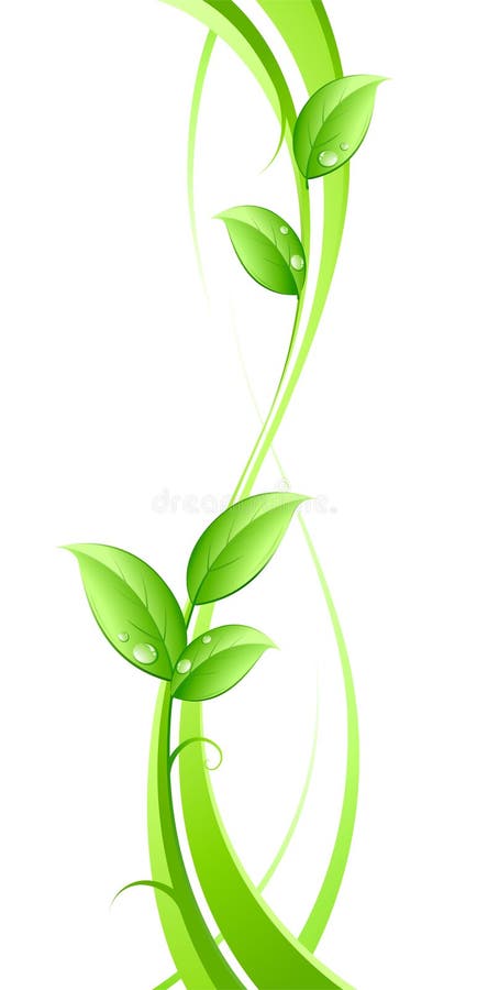 Abstract Background and Leaves Stock Vector - Illustration of stem ...