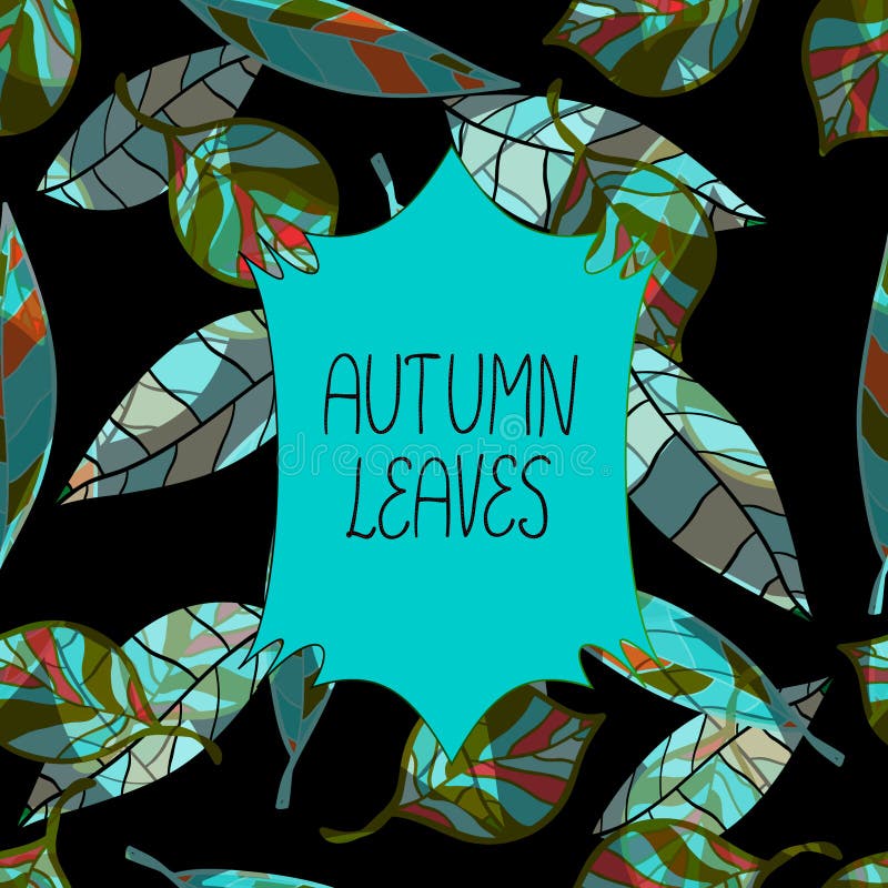 Abstract Background with Leaves Stock Illustration - Illustration of ...