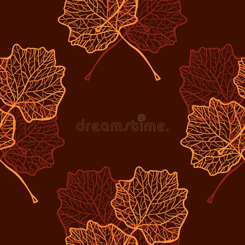 Abstract Background with Leaves Stock Vector - Illustration of plant ...