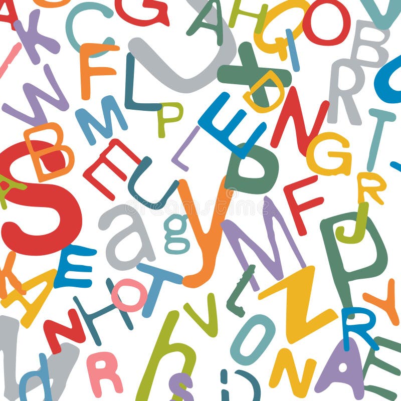 Newspaper Letters - Texture Stock Illustration - Illustration of ...