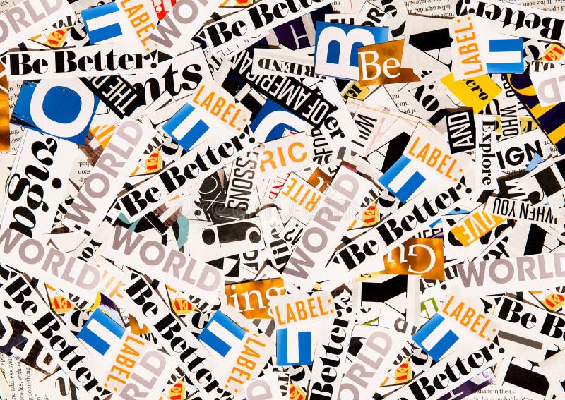 Word Clippings Magazine Background Stock Images - Download 283 Royalty ...