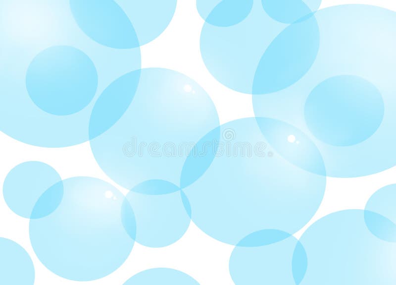 Abstract Background with Light Blue Round Translucent Bubbles Stock ...