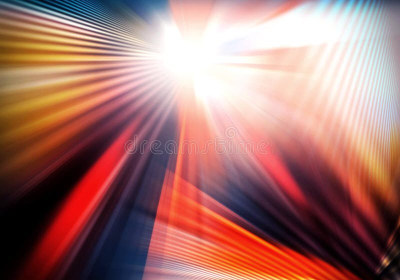 Abstract Background with Light and Crossed Lines of Light Spreading in ...