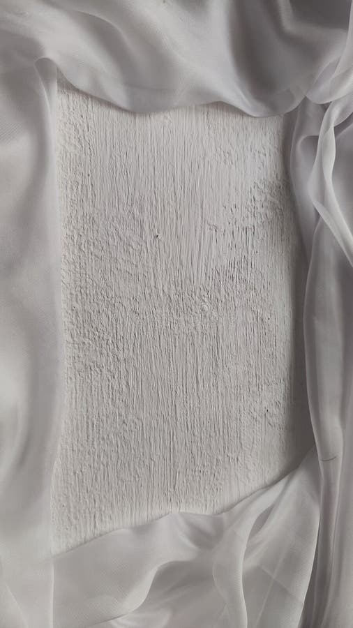 Abstract Background with Light Delicate White Fabric Chiffon Creating ...