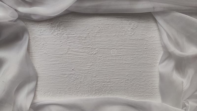 Abstract Background with Light Delicate White Fabric Chiffon Creating ...