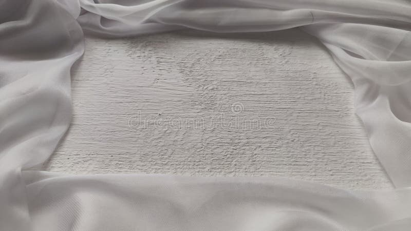 Abstract Background with Light Delicate White Fabric Chiffon Creating ...